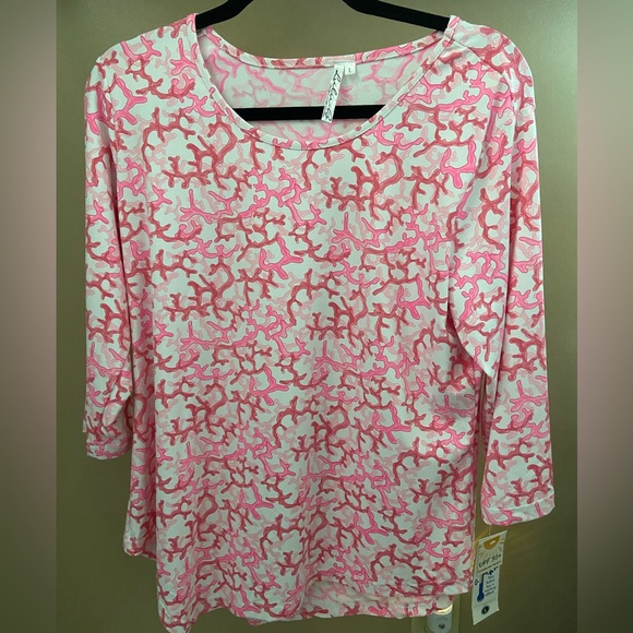 Lulu-B | Tops | Womens Lulu B Fun Colorful Top Upf 5 Protection From ...